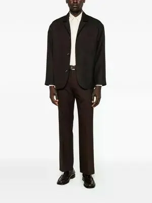 LARDINI Collared Long-sleeve Shirt - Neutrals