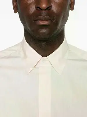 LARDINI Collared Long-sleeve Shirt - Neutrals