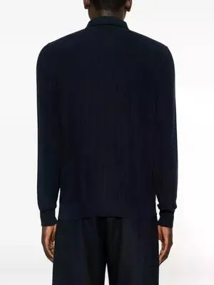 LARDINI Ribbed Polo Shirt