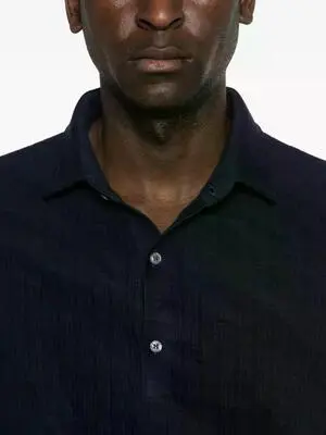 LARDINI Ribbed Polo Shirt