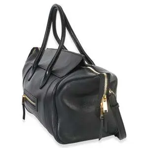 Celine Supple Shiny Lambskin New Luggage - Black