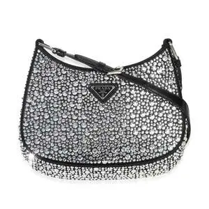 Prada Satin Crystal Cleo Bag