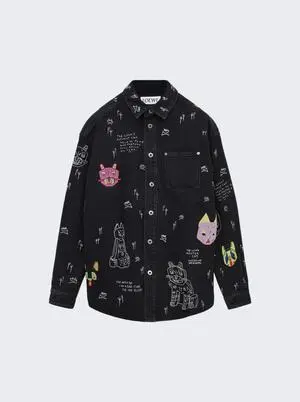 Loewe Overshirt And Multicolor - Black