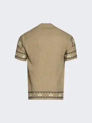 BAZISZT Mexican Shirt Taupe - Khaki