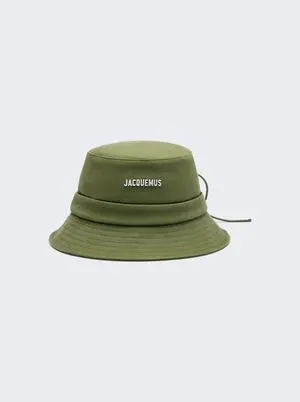 Jacquemus The Gadjo Bucket Hat Khaki - Green