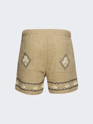 BAZISZT Relaxed Fit Short - Beige