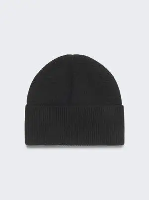 Marni Wool Fisherman's Rib Beanie - Black