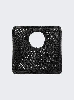 Jacquemus The Spiaggia Small Square Bag - Black