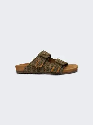 BAZISZT Tress Sandals And Brown - Green