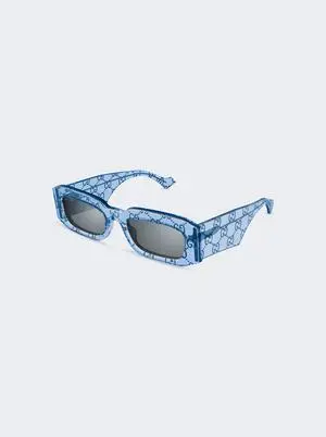 Gucci Rectangular Sunglasses Blue