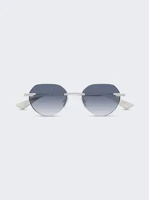 Bottega Veneta Rimless Round Sunglasses - A