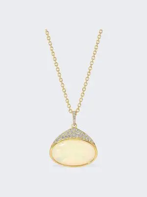 ANITA KO Opal Oval Diamond Pendant 18k Yellow Gold - Yg