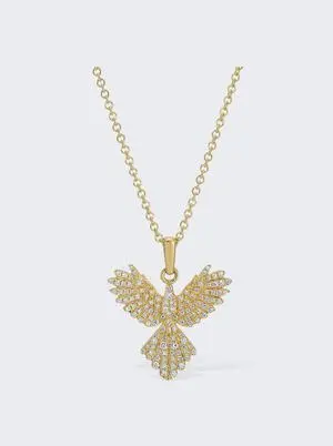 ANITA KO Small Diamond Phoenix Pendant 18k Yellow Gold - Yg