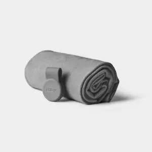 WEGYM Suede Performance Towel With Magnetic Clip - Slate