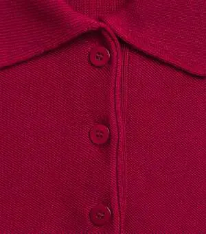 Max Mara Stretch-cotton Knitted Polo Shirt