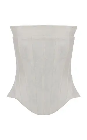 Ila Tulia Jacquard Corset - White