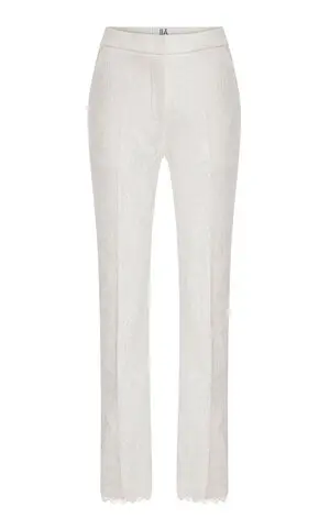 Ila Calla Lace Overlay Trousers - White