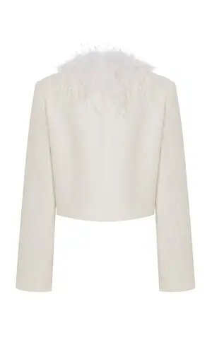 Ila Feather-detail Crop Jacket