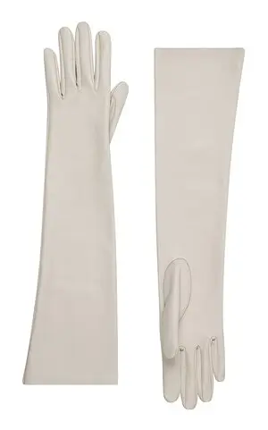 Ila Mirelle Leather Gloves - Ivory