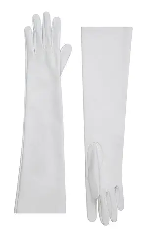 Ila Mirelle Leather Gloves - White