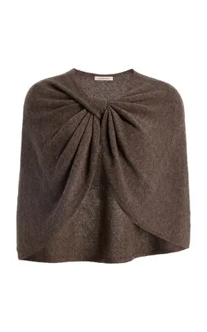 BY MALENE BIRGER Pinne Draped Cape - Brown