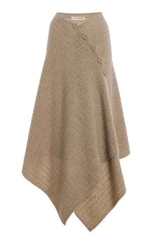 BY MALENE BIRGER Liza Knit Wool-cashmere Midi Skirt