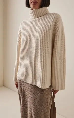BY MALENE BIRGER Dafne Turtleneck Wool-blend Sweater