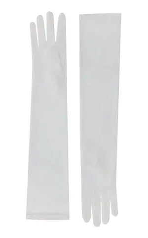 Ila Naia Tulle Gloves - White