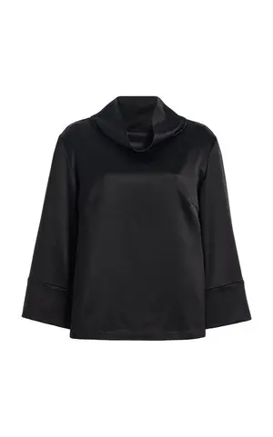 BY MALENE BIRGER Vica High-neck Blouse - Black