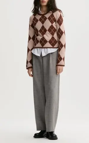 BY MALENE BIRGER Argyle Wool Sweater