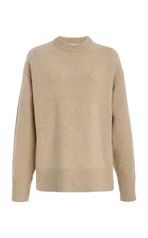BY MALENE BIRGER Hannah Crew-neck Wool Sweater - Neutral