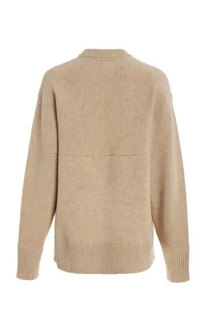 BY MALENE BIRGER Hannah Crew-neck Wool Sweater - Neutral