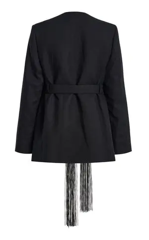 BY MALENE BIRGER Emma Double-breasted Virgin-wool Jacket - Black