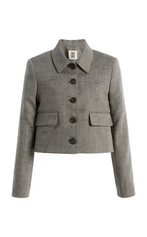BY MALENE BIRGER Angie Single-Breasted Virgin-Wool Blazer