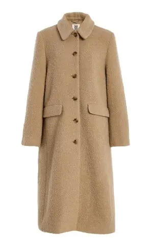 BY MALENE BIRGER Madera Single-Breasted Wool-Blend Coat