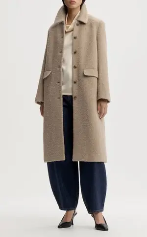 BY MALENE BIRGER Madera Single-breasted Wool-blend Coat - Taupe