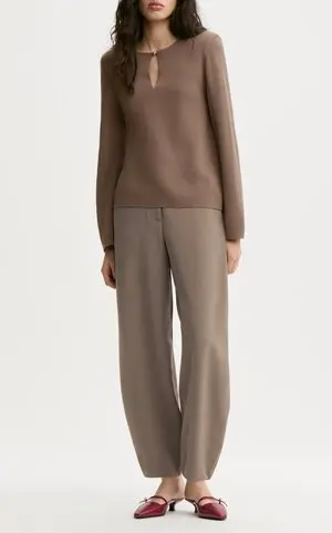 BY MALENE BIRGER Opale Keyhole Knit Top