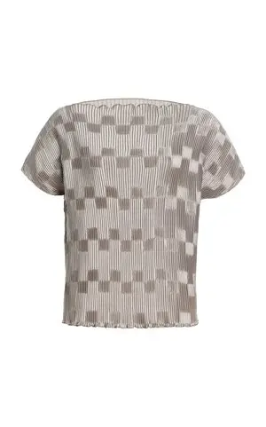 BY MALENE BIRGER Lianna Pleated Top Silver