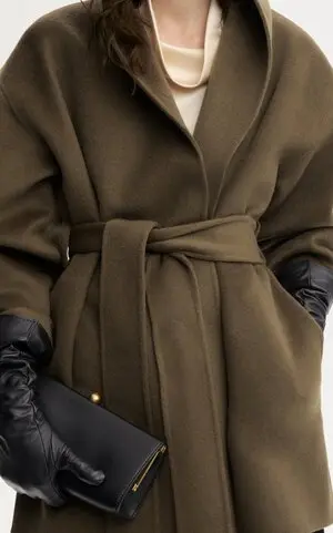 BY MALENE BIRGER Trinelle Belted Wool Coat