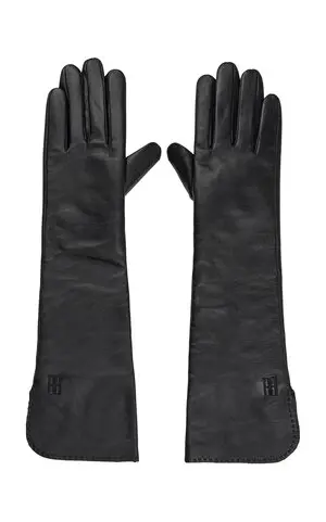 BY MALENE BIRGER Gemilo Leather Gloves - Black