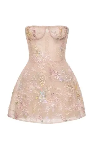 MONTSAND Embellished Mini Dress - Floral