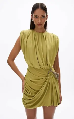 Rachel Gilbert Jordan Draped Mini Dress
