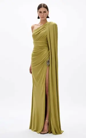 Rachel Gilbert Jordan Draped Gown