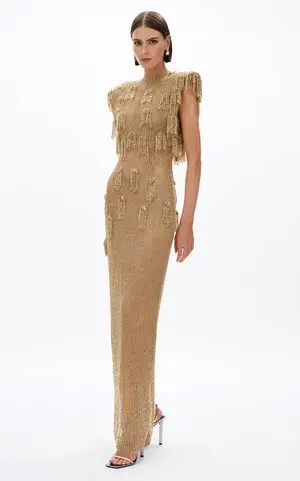 Rachel Gilbert Lani Beaded Gown