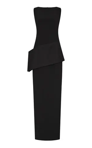 Rachel Gilbert Rick Gown Elegant Maxi Dress - Black