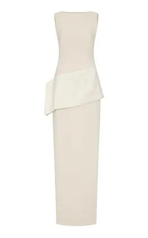 Rachel Gilbert Rick Gown Elegant Maxi Dress - Ivory
