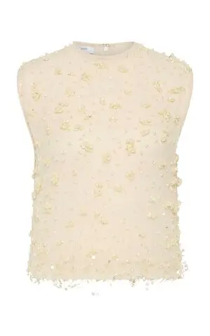 Rachel Gilbert Anika Embellished Top - Ivory