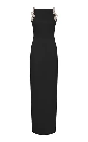 Rachel Gilbert Oryx Column Gown - Black