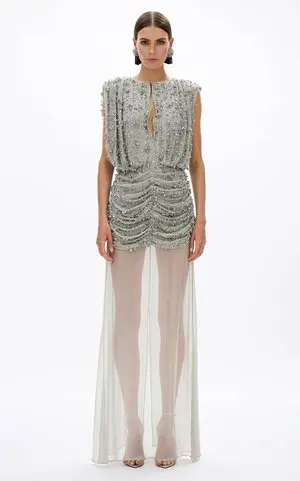 Rachel Gilbert Anika Beaded Gown