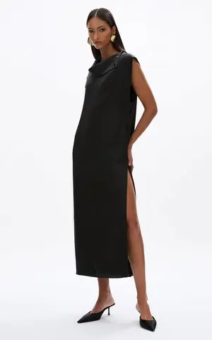 Rachel Gilbert Leeta Draped Midi Dress